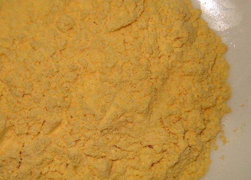 Corn flour · whole-grain · yellow | 361 calories | Happy Forks