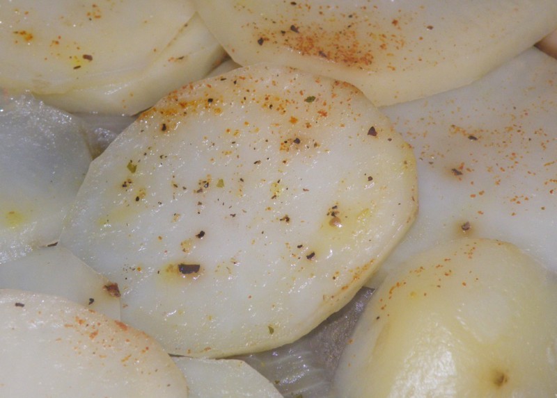 Potatoes · baked · flesh and skin · with salt | 93 calories | Happy Forks