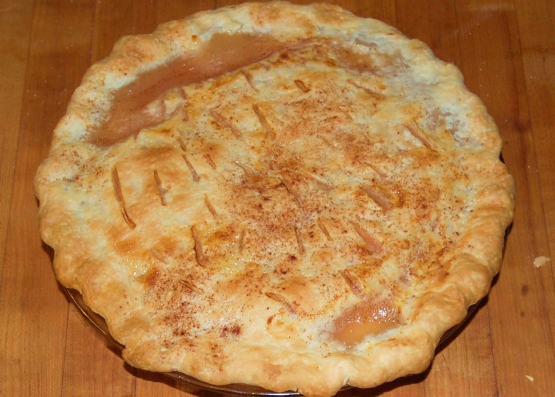 Pie · peach · one crust | 232 calories | Happy Forks