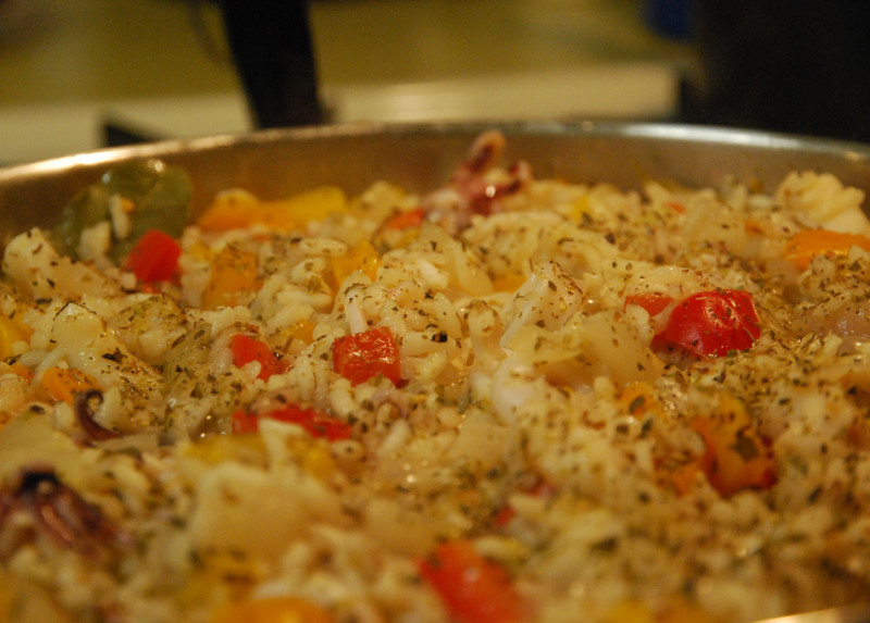 Summer garden risotto recipe | 95 calories | Happy Forks