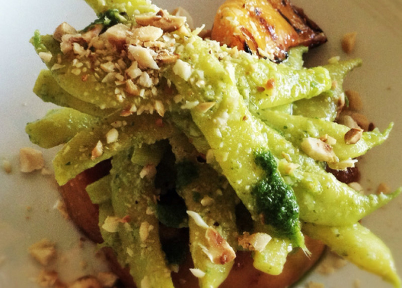 Yellow bean salad recipe | 154 calories | Happy Forks