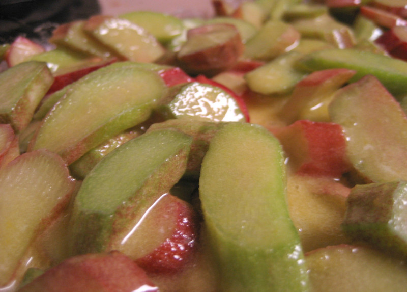 Poached rhubarb recipe | 63 calories | Happy Forks